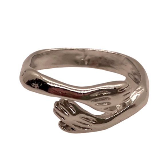 Jewelry | Free Hands Arm Hug Happy Chic Glam Modern Minimal Hammer ...